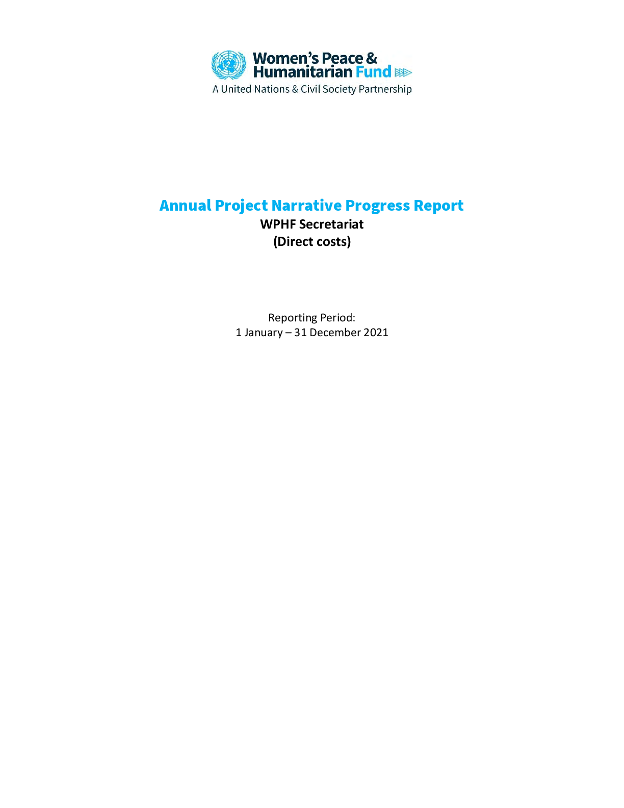 WPHF Secretariat DC | MPTF Office